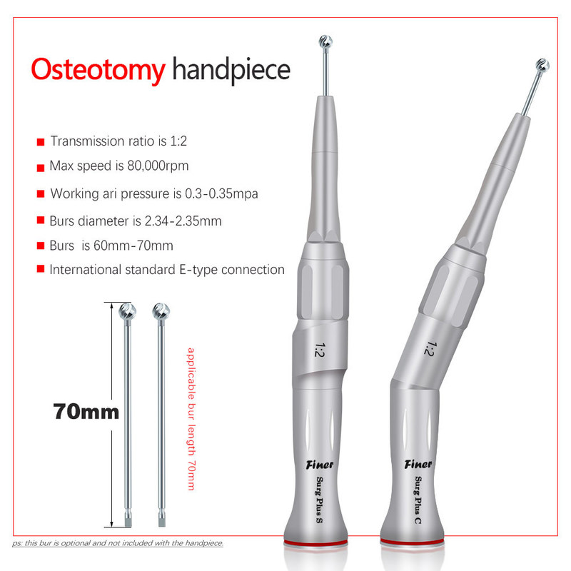 Handpiece à angles chirurgical dentaire os de 20 degrés rassemblant le ...